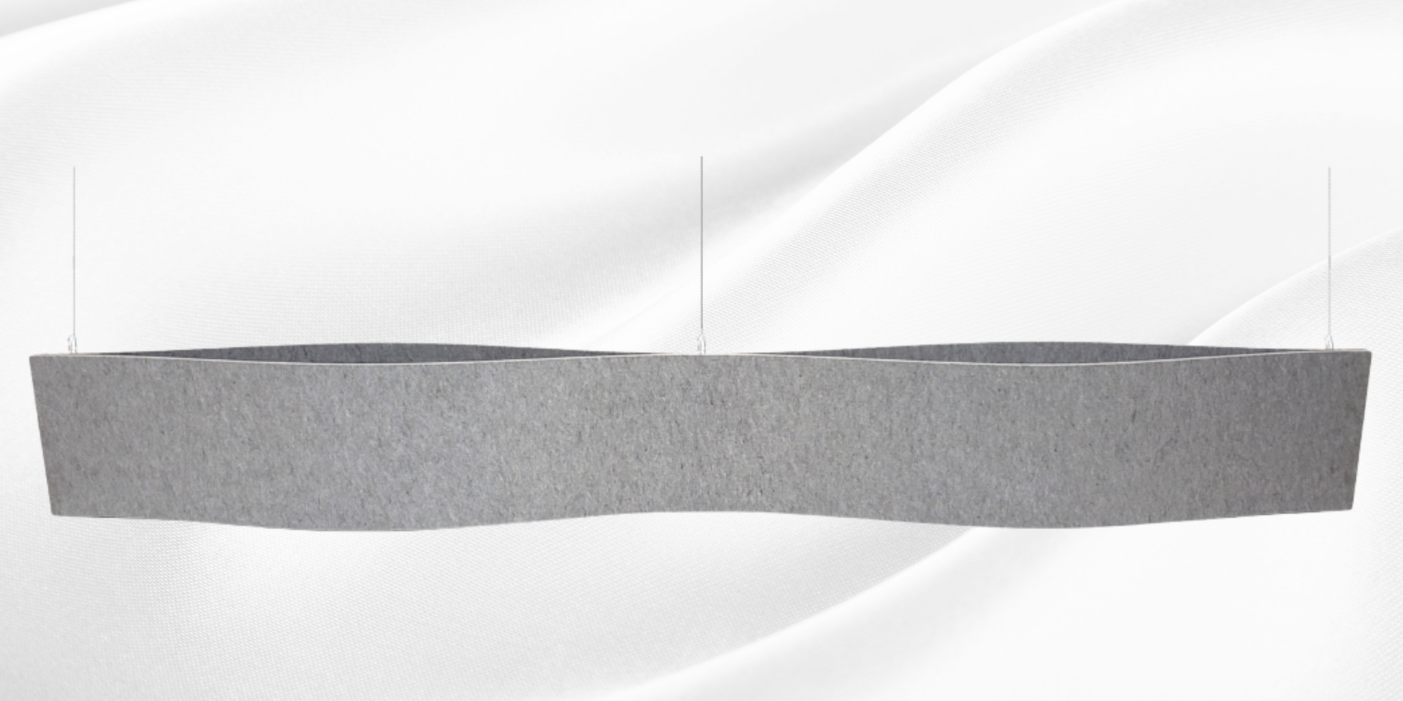 SilentPoly™ Wave Ceiling Baffle - Sound Acoustic Solutions B2B